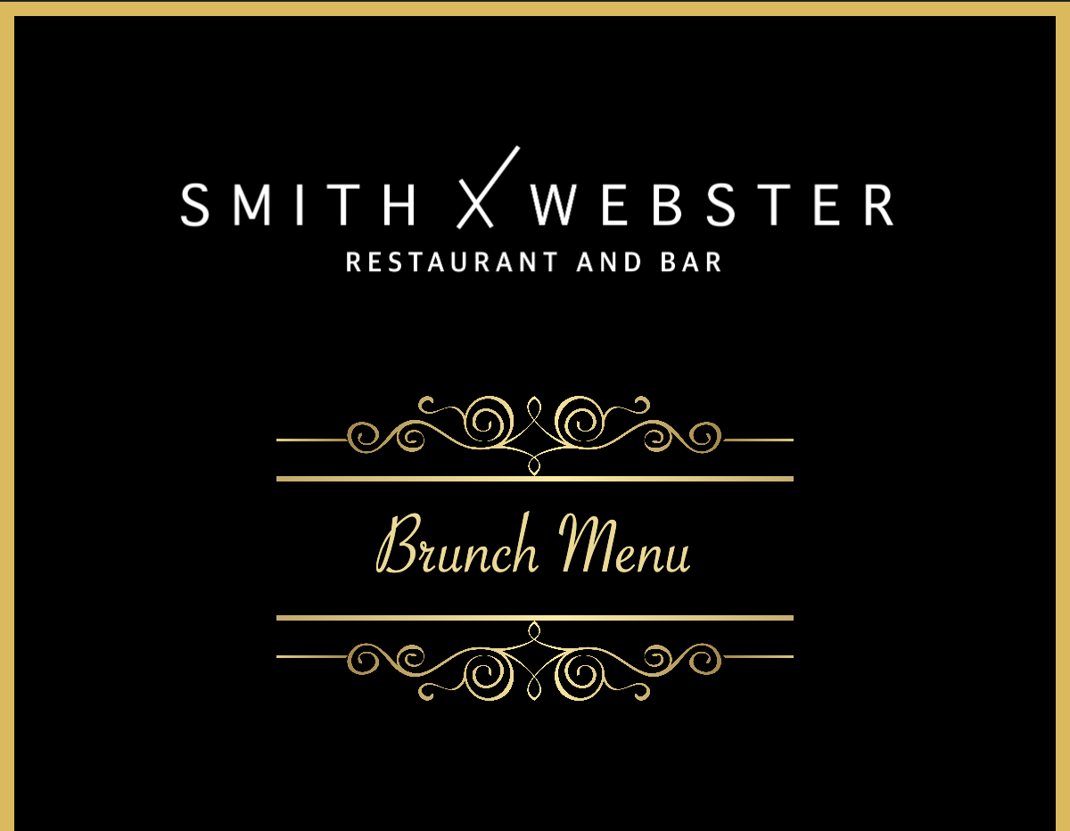 Smith x Webster - Brunch Menu - Miami Location
